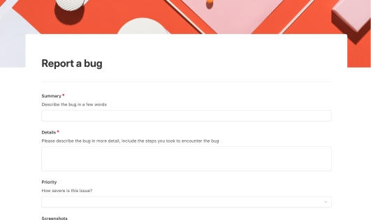 Bug Report Form Template - Free to Use | Airtable