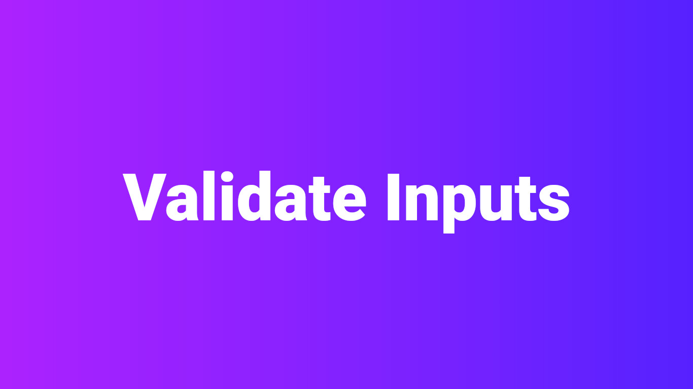 Validate Inputs Airtable Universe 