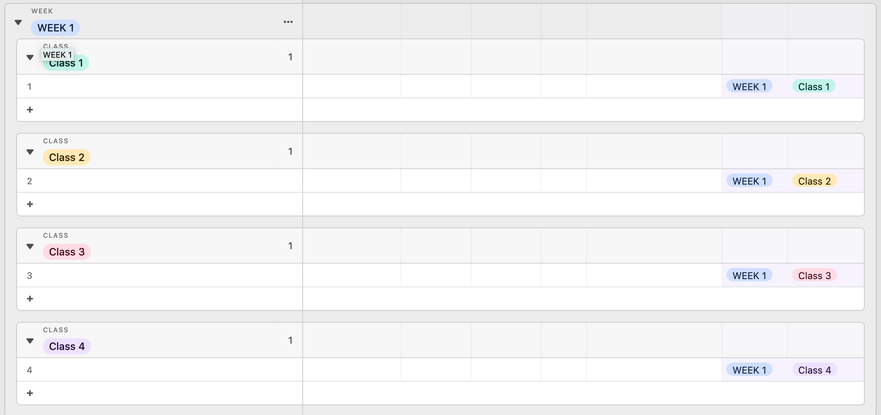 Academic Planner - 11 week quarters - Airtable Universe