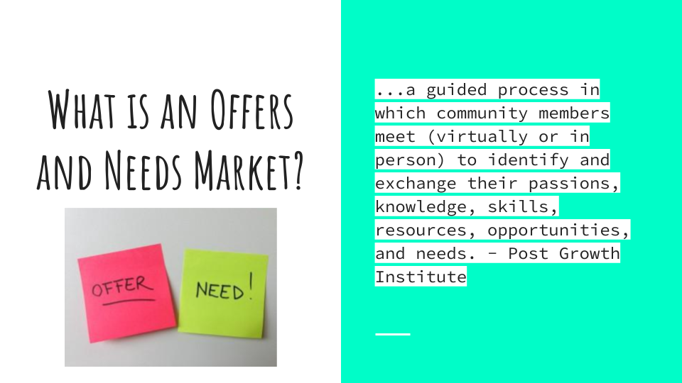 The Offers & Needs Market - Airtable Universe