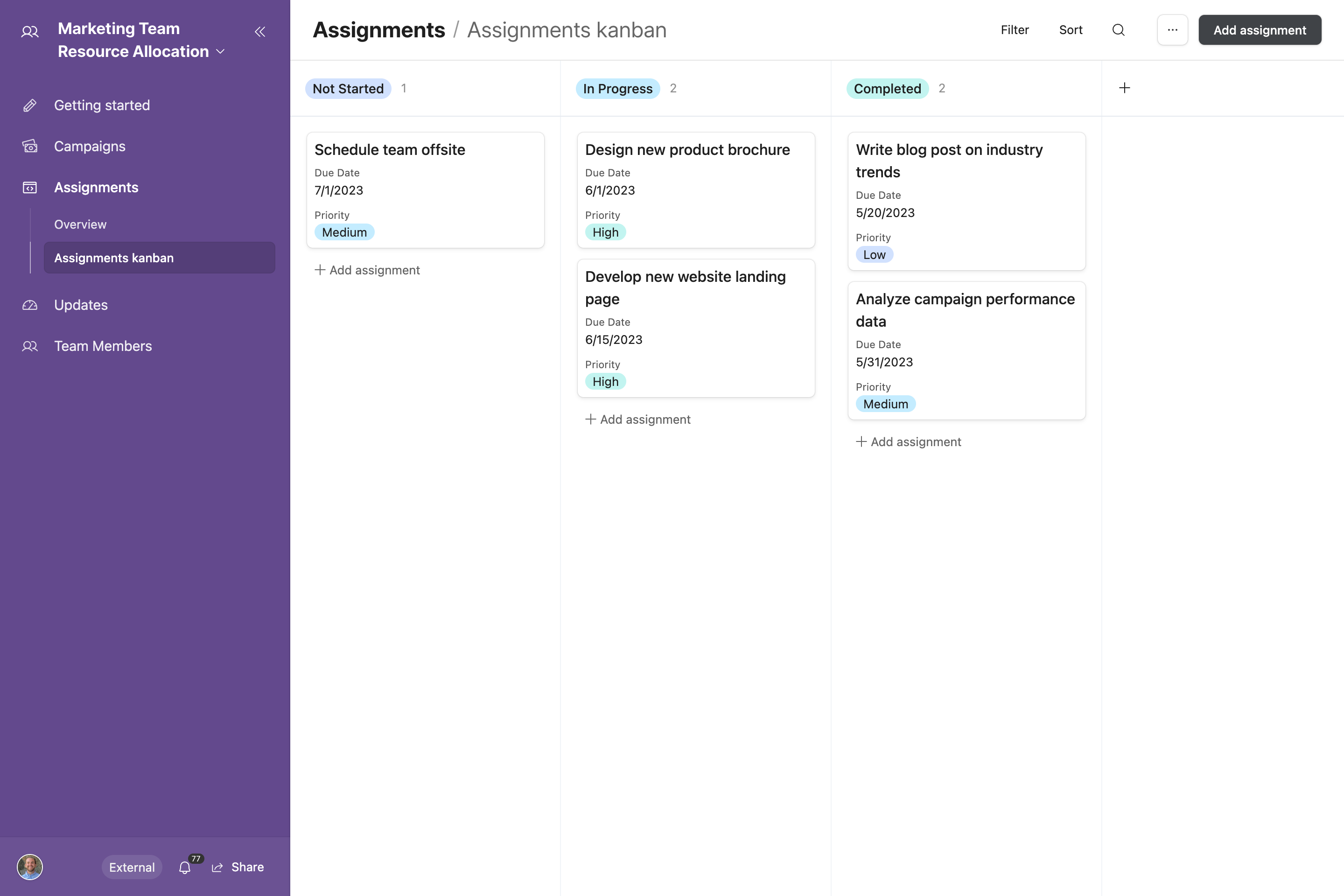 Marketing Team Resource Allocation Template - Free to Use | Airtable