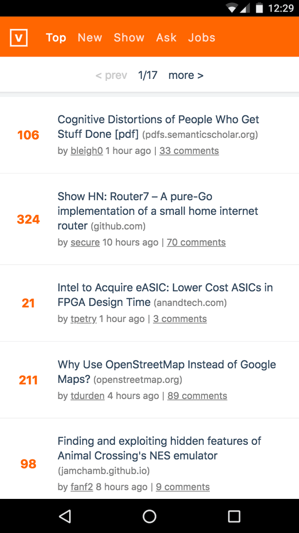 Hacker News readers as PWA - Airtable Universe